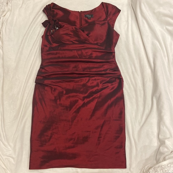 Dress Barn | Dresses | Collection Dressbarn Merlot Rich Burgundy Draped ...